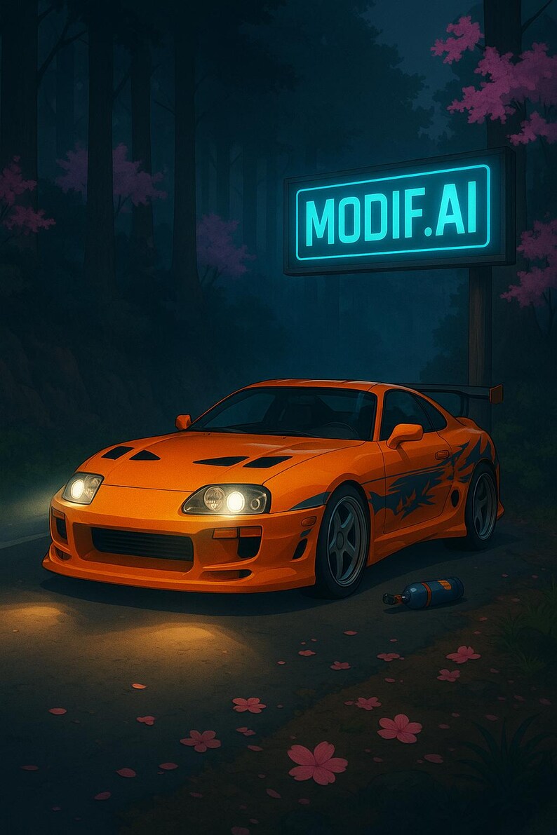 AI Car Wallpapers | Widebody JDM Anime Car Backgrounds | Cherry Blossom ...