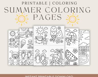 Summer Coloring Pages for Kids 2 – Children's Coloring Sheets, Party ...
