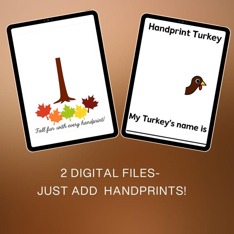 Fall & Thanksgiving Handprint Craft Bundle: Fall Keepsakes (digital ...