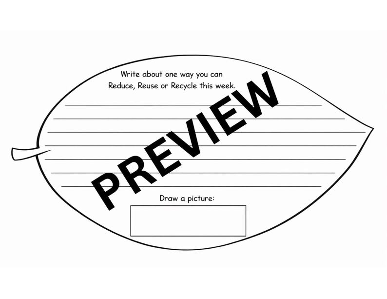 Reduce Reuse Recycle Sorting & Writing Bundle | Earth Day Activity - Etsy