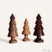 Wooden Christmas Tree Trio - Lathe Turned - Wooden Evergreen Trees - Etsy