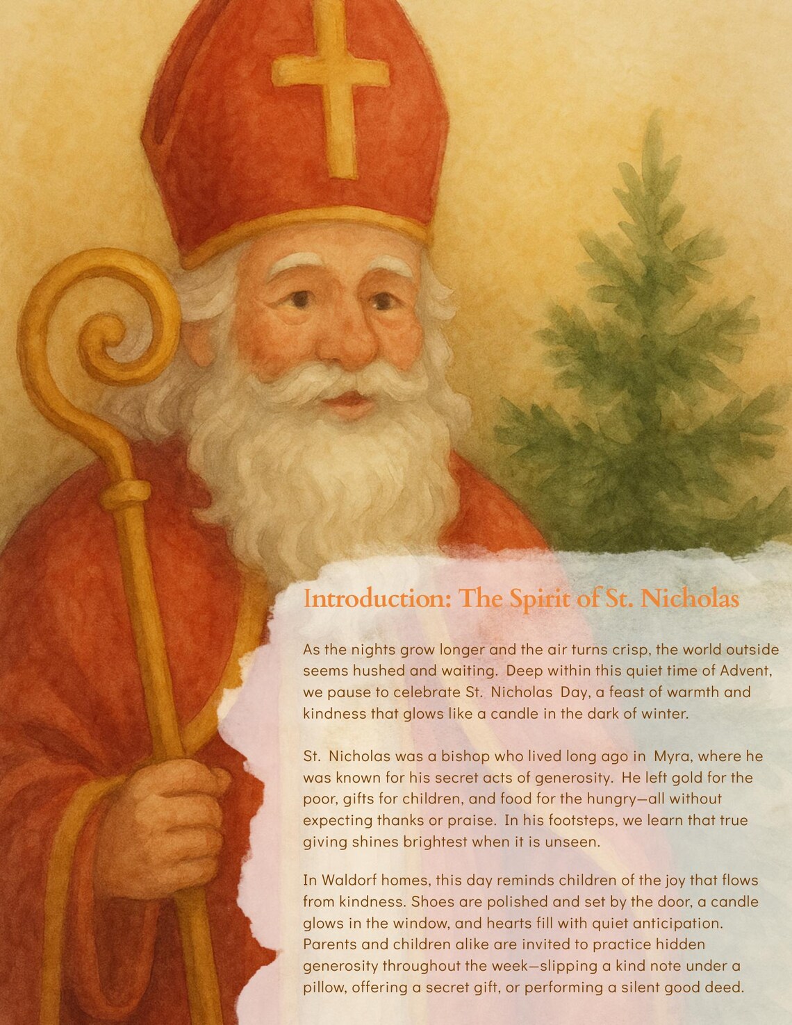Waldorf St. Nicholas Day Packet | Crafts, Story & Circle Time - Etsy
