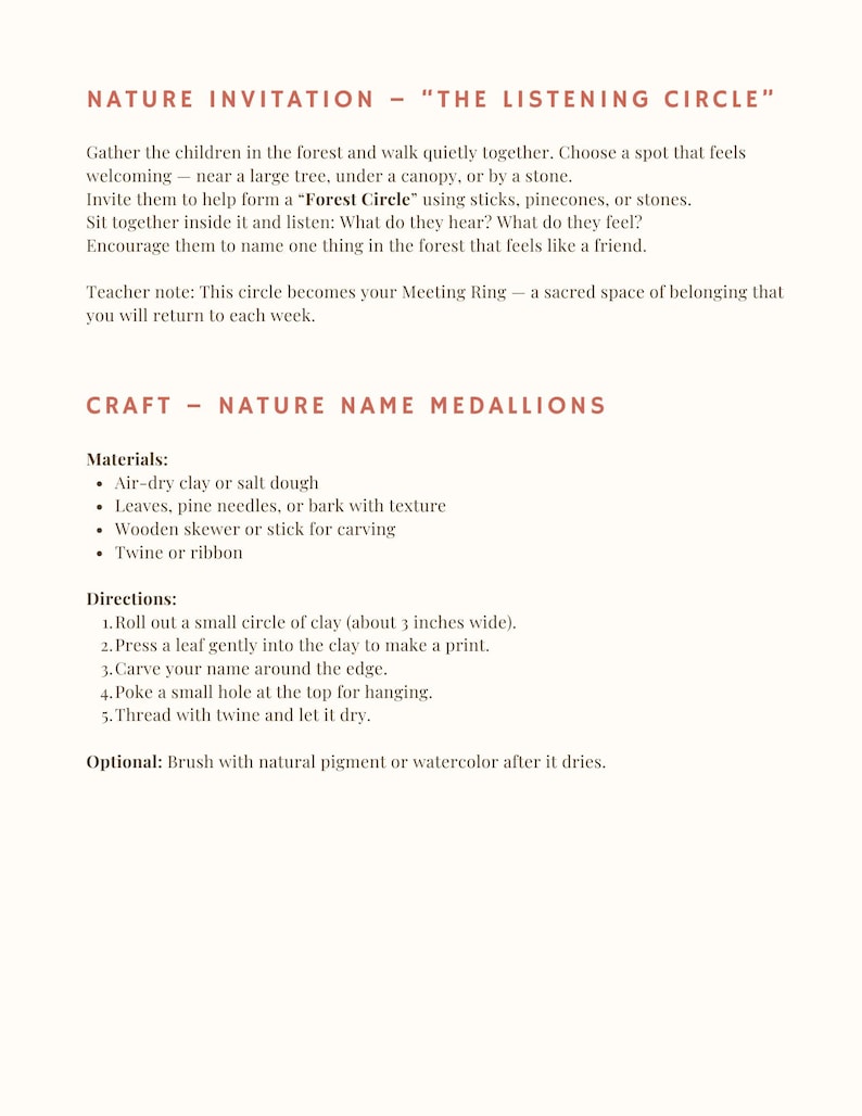 Autumn Forest School Curriculum 12 Week Nature Learning Journey Part 1 ...