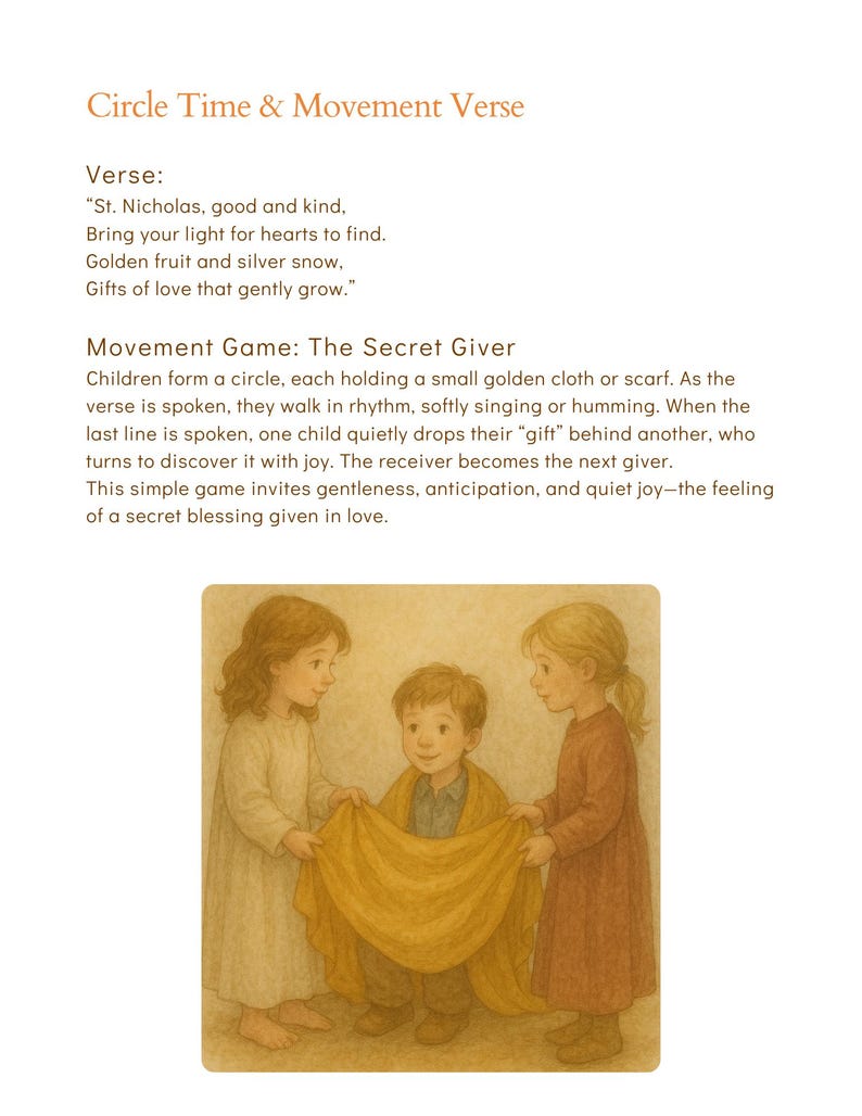 Waldorf St. Nicholas Day Packet | Crafts, Story & Circle Time - Etsy