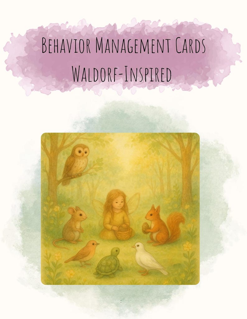 Waldorf-inspired Behavior Management Cards | Gentle Classroom Tools ...