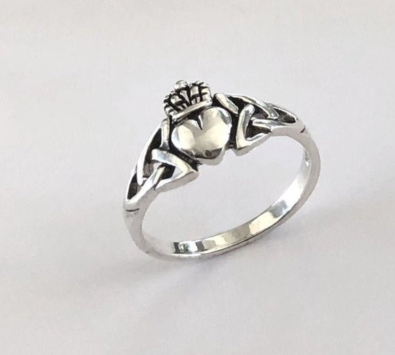 Anillo Celta Claddagh Con Nudo Plata Gr 1,5 Cm Art 844 –, 43% OFF