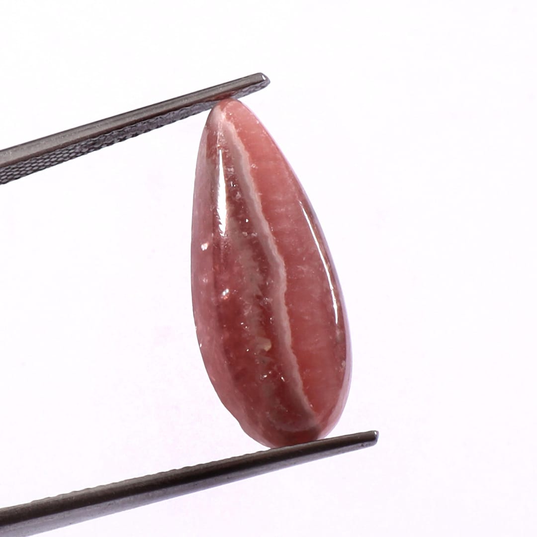 Rhodochrosite Pear Gemstone | Pink Crystal Pendant | Heart Chakra ...