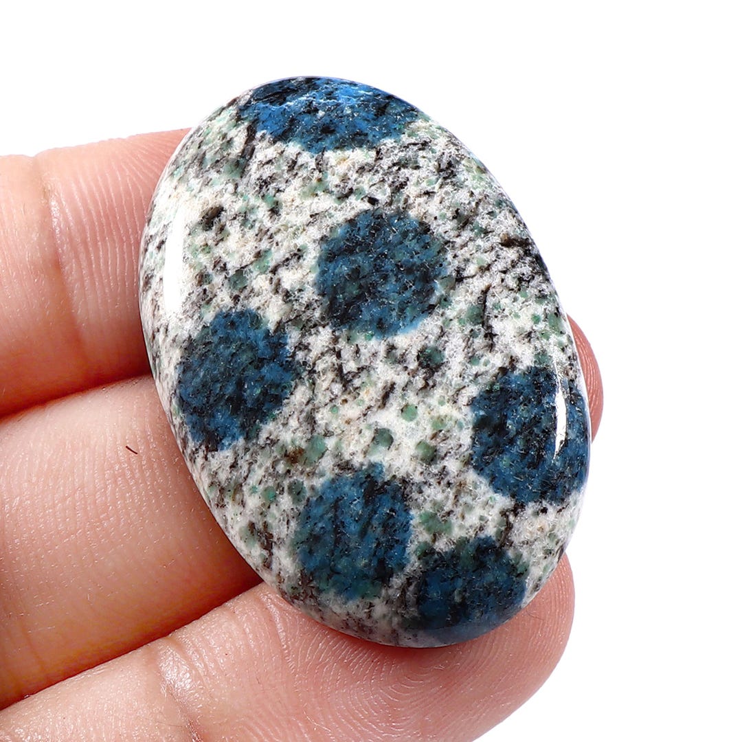 Oval K2 Jasper Cabochon: Azurite Granite Gemstone (26X38X6 MM) - Etsy