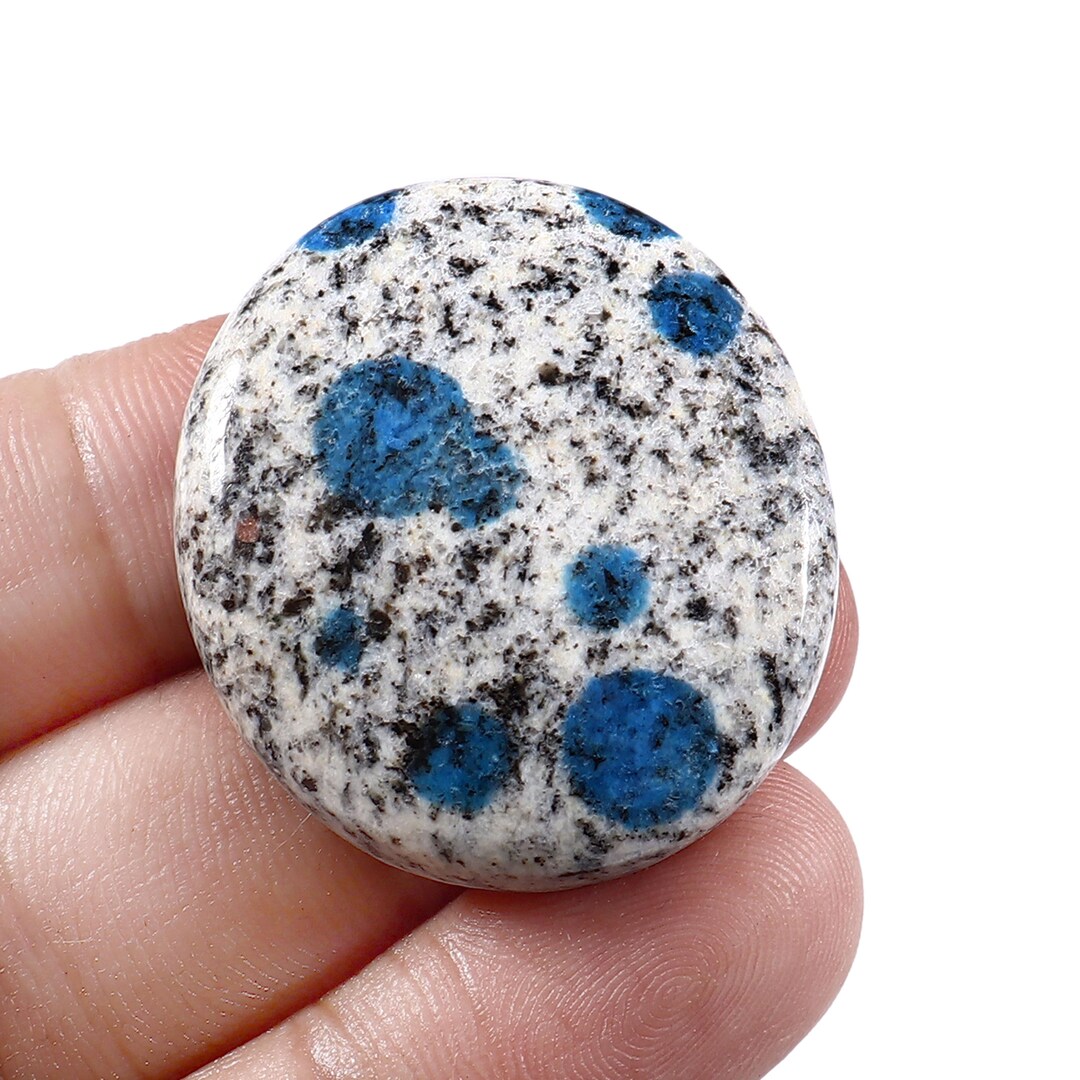 Oval K2 Jasper Cabochon: Azurite Granite Gemstone (30X33X6 MM) - Etsy
