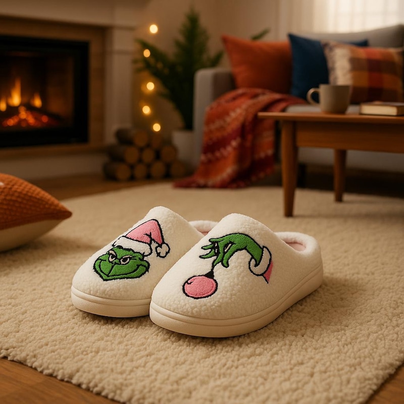 Grinch Slippers for Women - Etsy