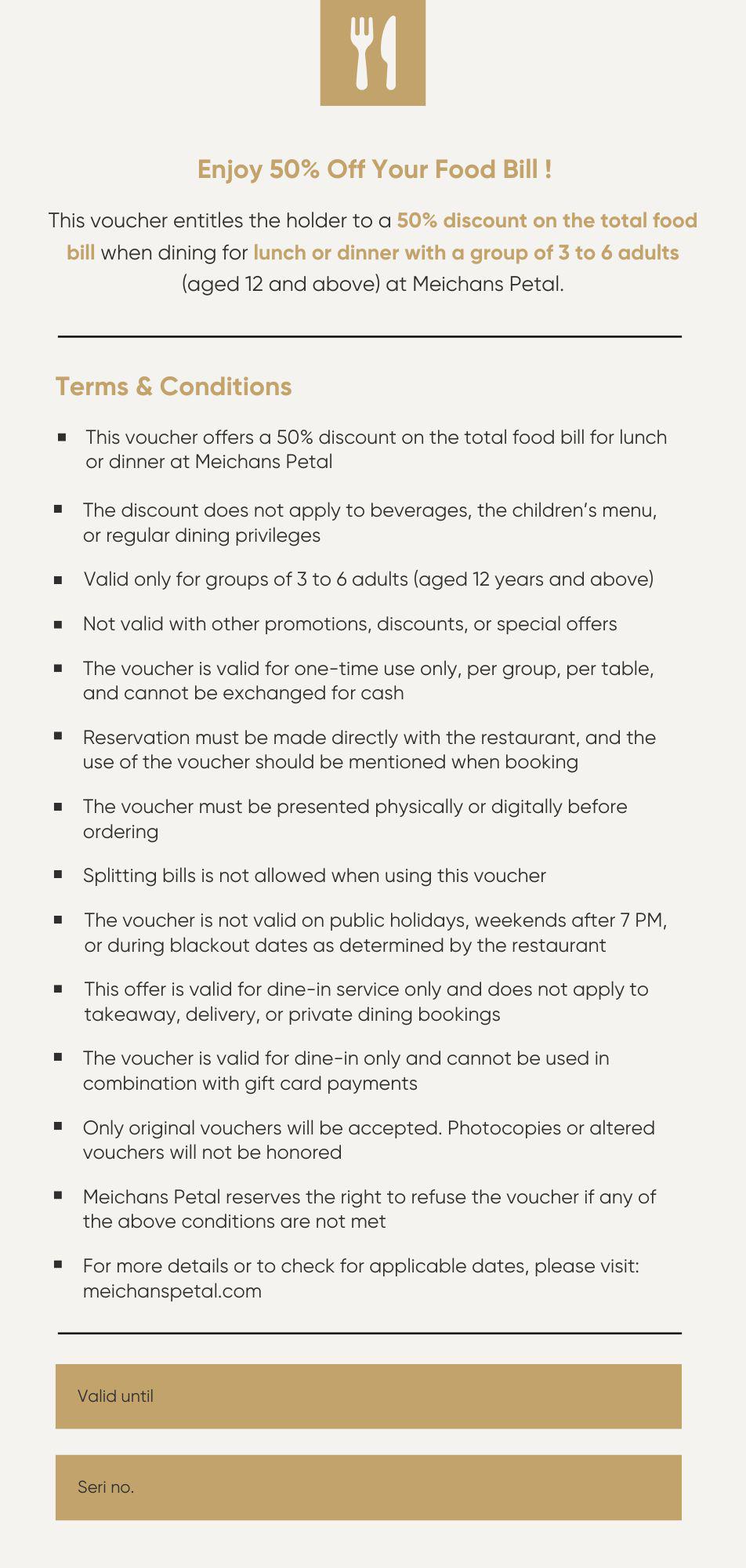 Canva Editable Restaurant Voucher, Digital Dining Gift Coupon ...