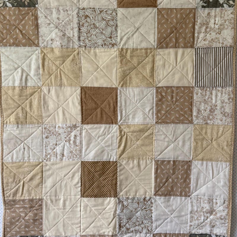 Neutral Baby Quilt - Etsy