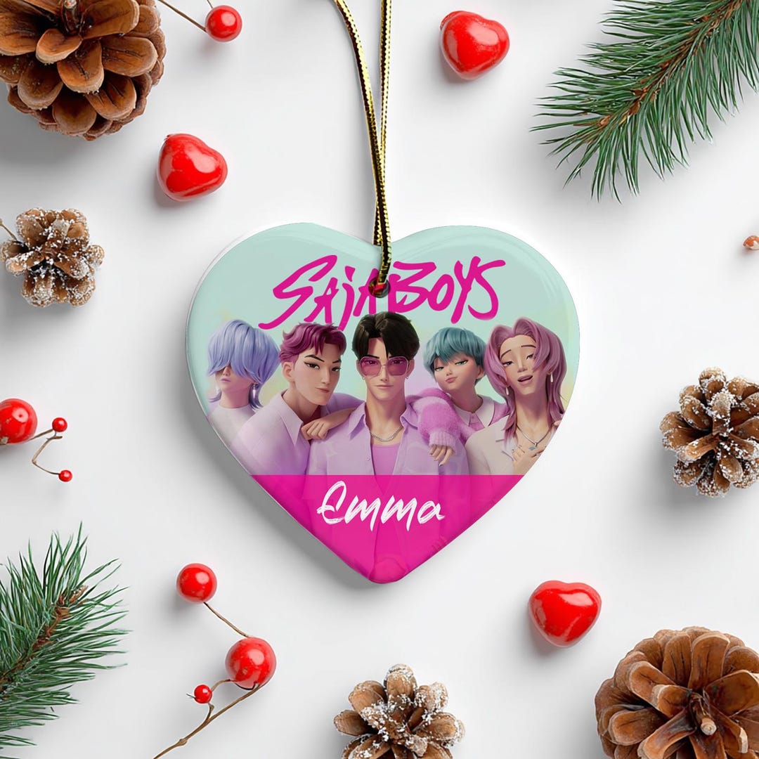 Personalized Saja Boys Ornament: Kpop Anime Inspired Custom Name Demon ...