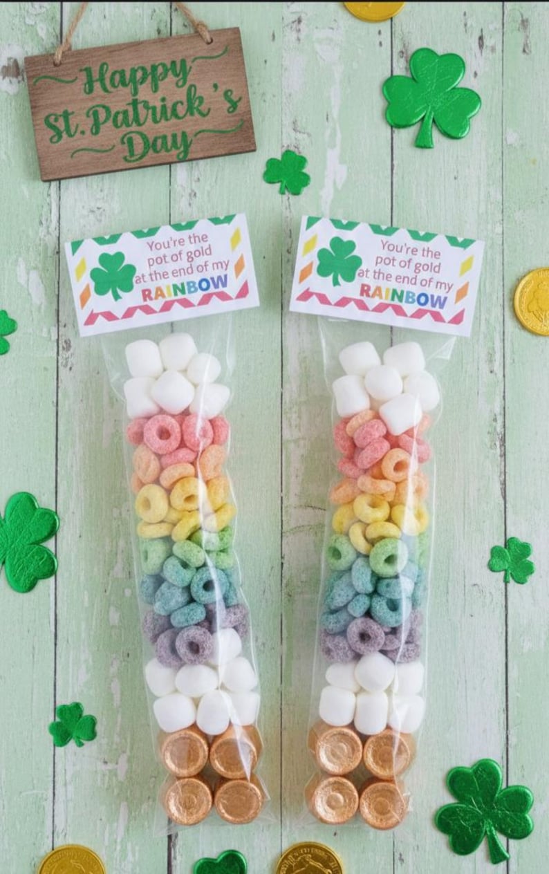 St Patrick's Day Classroom Party Favor Candy Bags - Etsy