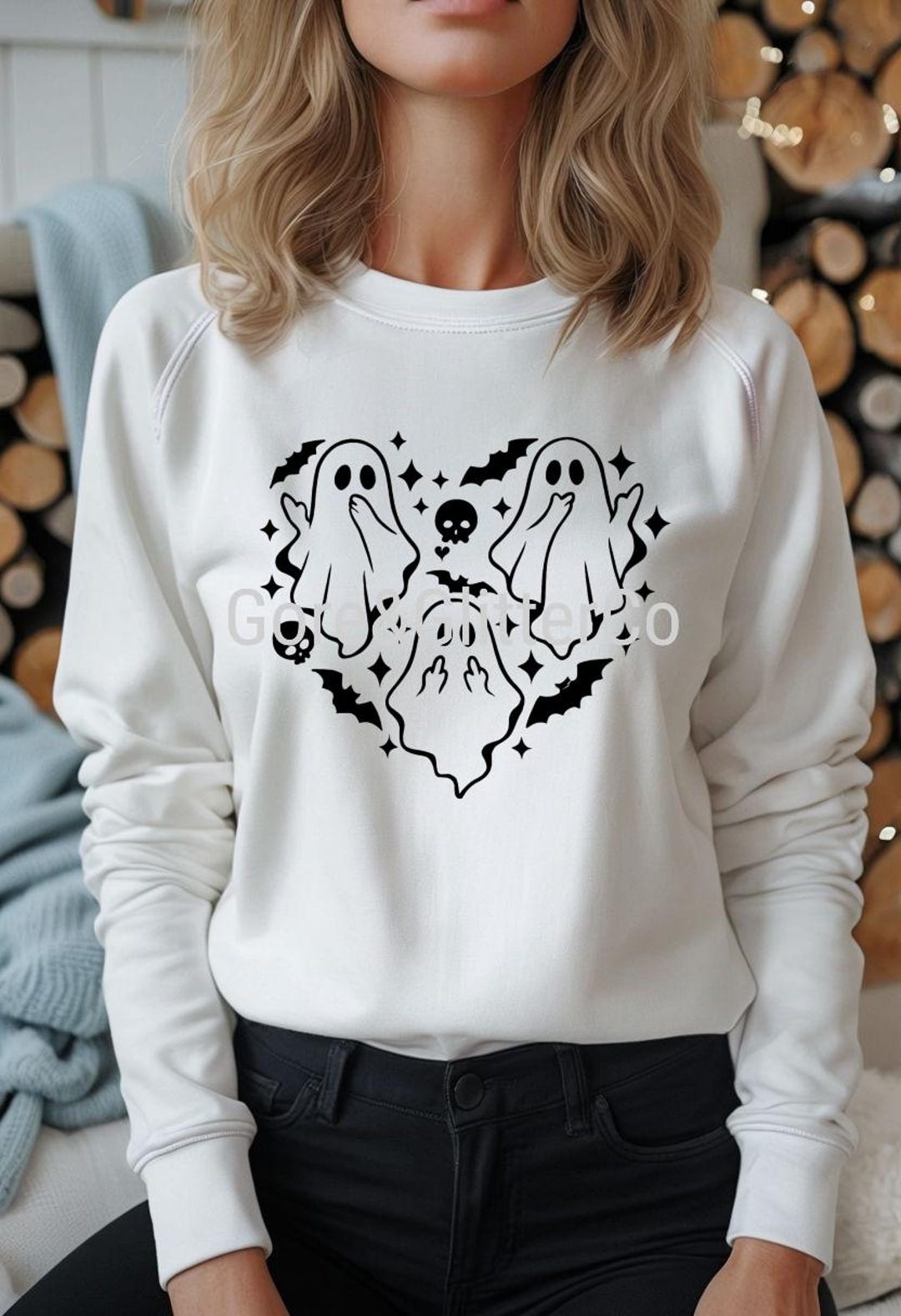 Sassy Ghost Heart SVG PNG – Cute Halloween Ghosts With Attitude ...