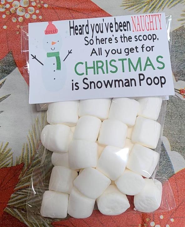Snowman Poop Stocking Stuffer Party Favors Labels - Etsy