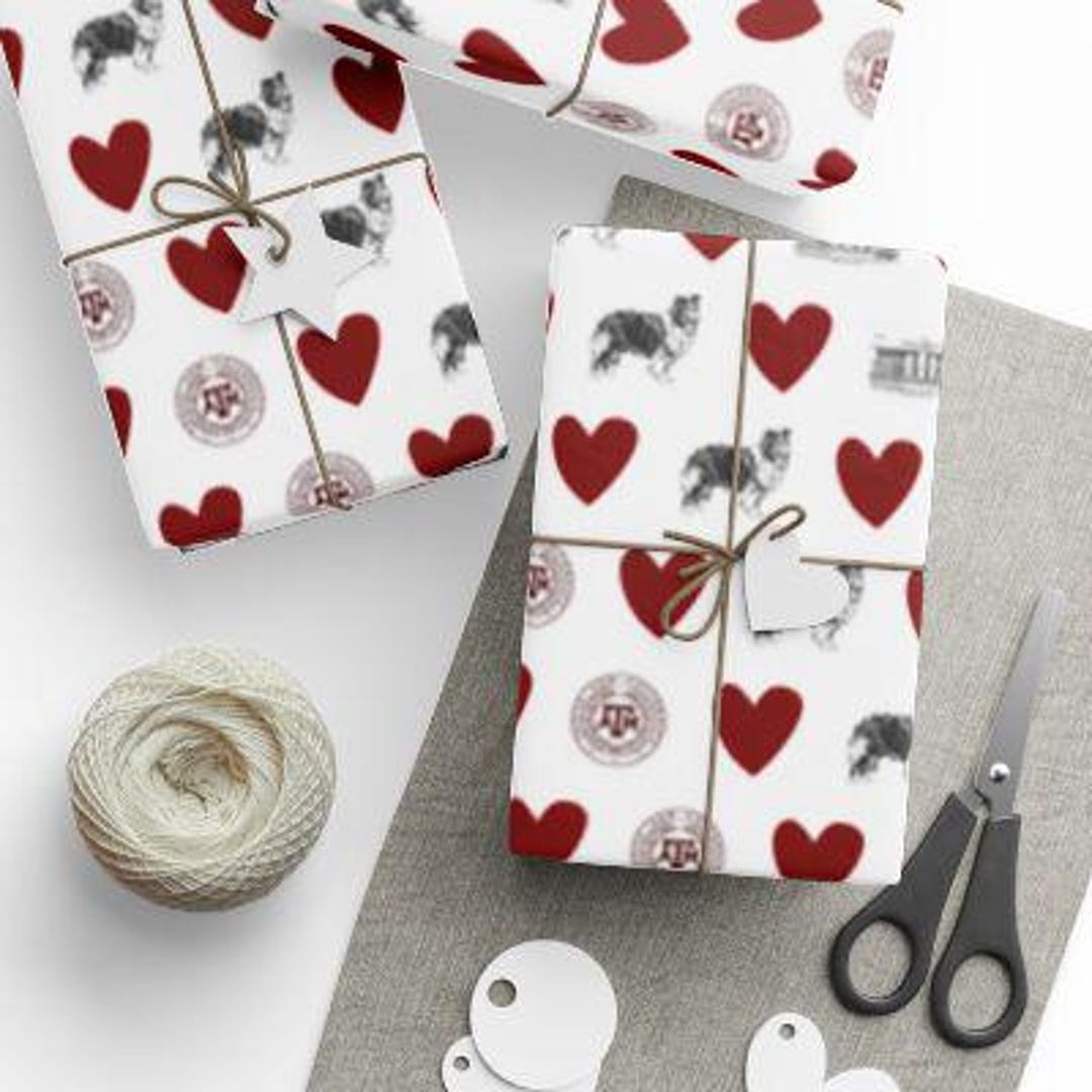 Texas A&M Themed Wrapping Paper - Perfect for Your Recent GRAD or Ring ...