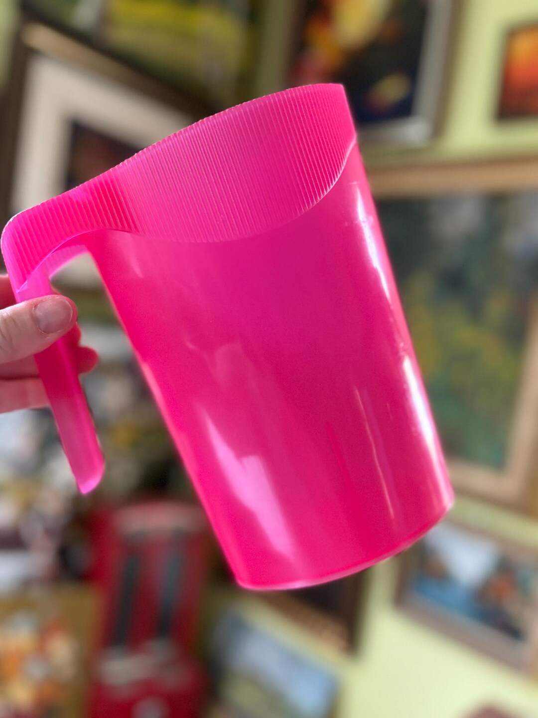 Mistral Vintage Plastic Milk Bag Container Pitcher Cherry Pink Red - Etsy