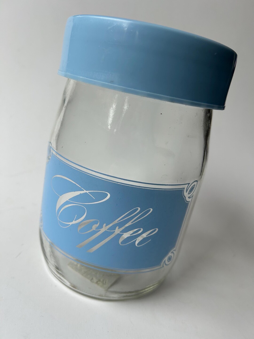 80s Carlton Ware Vintage Glass Coffee Canister Jar Typography - Etsy