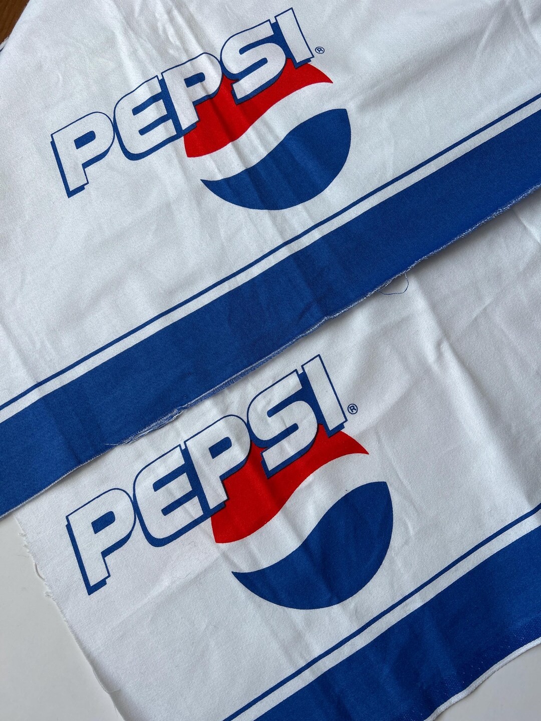 Vintage Pepsi Branded Logo Cotton Fabric Remnants 2x Sheeting - Etsy
