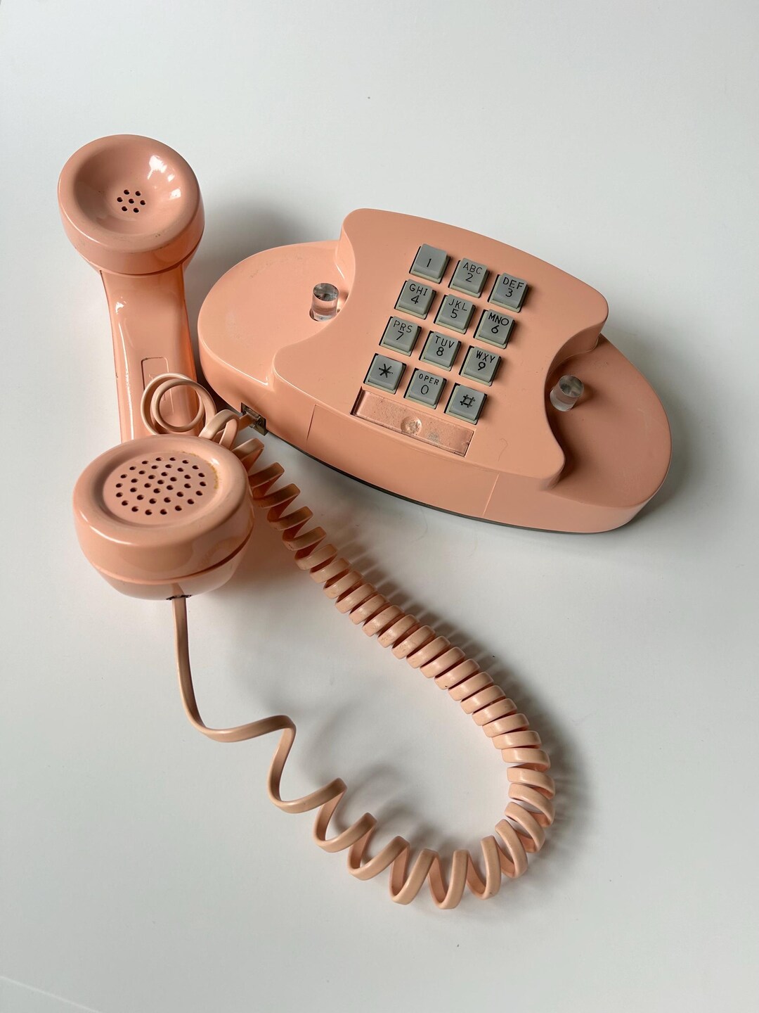 Princess Push Button Lucite Detail AT&T Vintage Telephone Landline ...