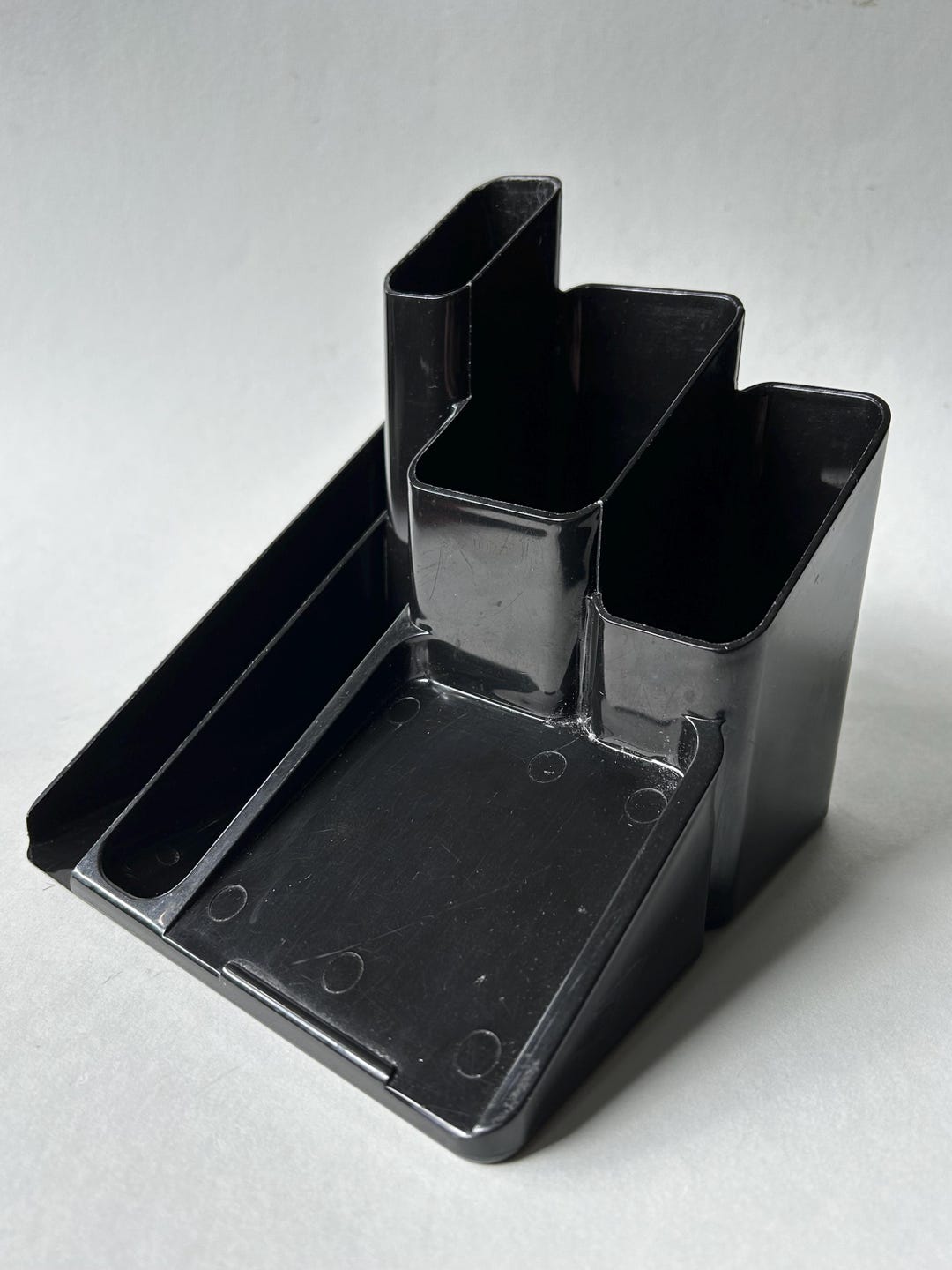 Mod Vintage Plastic Black Acrylic Desk Caddy Organizer Newell 80s - Etsy