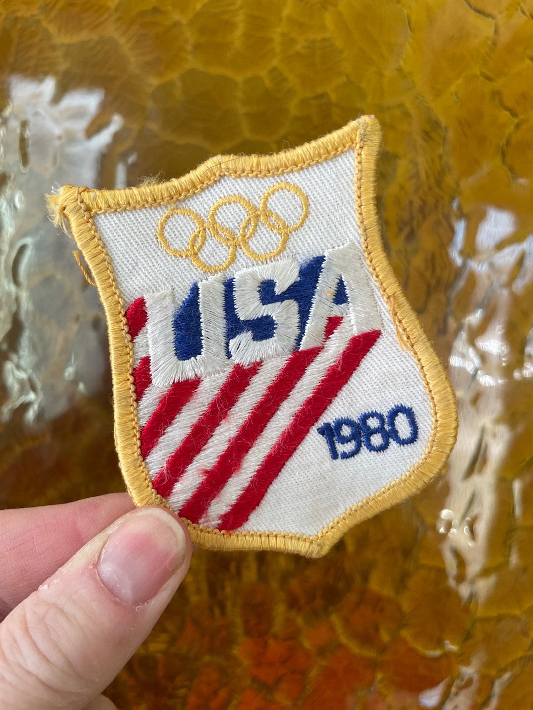 1980 Olympic Team Vintage Patch Souvenir Retro Flag USA - Etsy