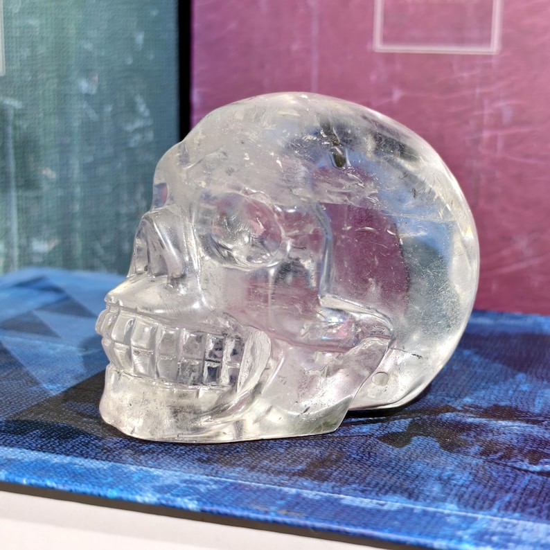 Clear Quartz Crystal Skull: Hand-carved Healing Meditation Tool - Etsy