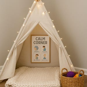 Calm Corner Kit: Toddler Emotion Chart & Calm Down Cards (printable PDF ...