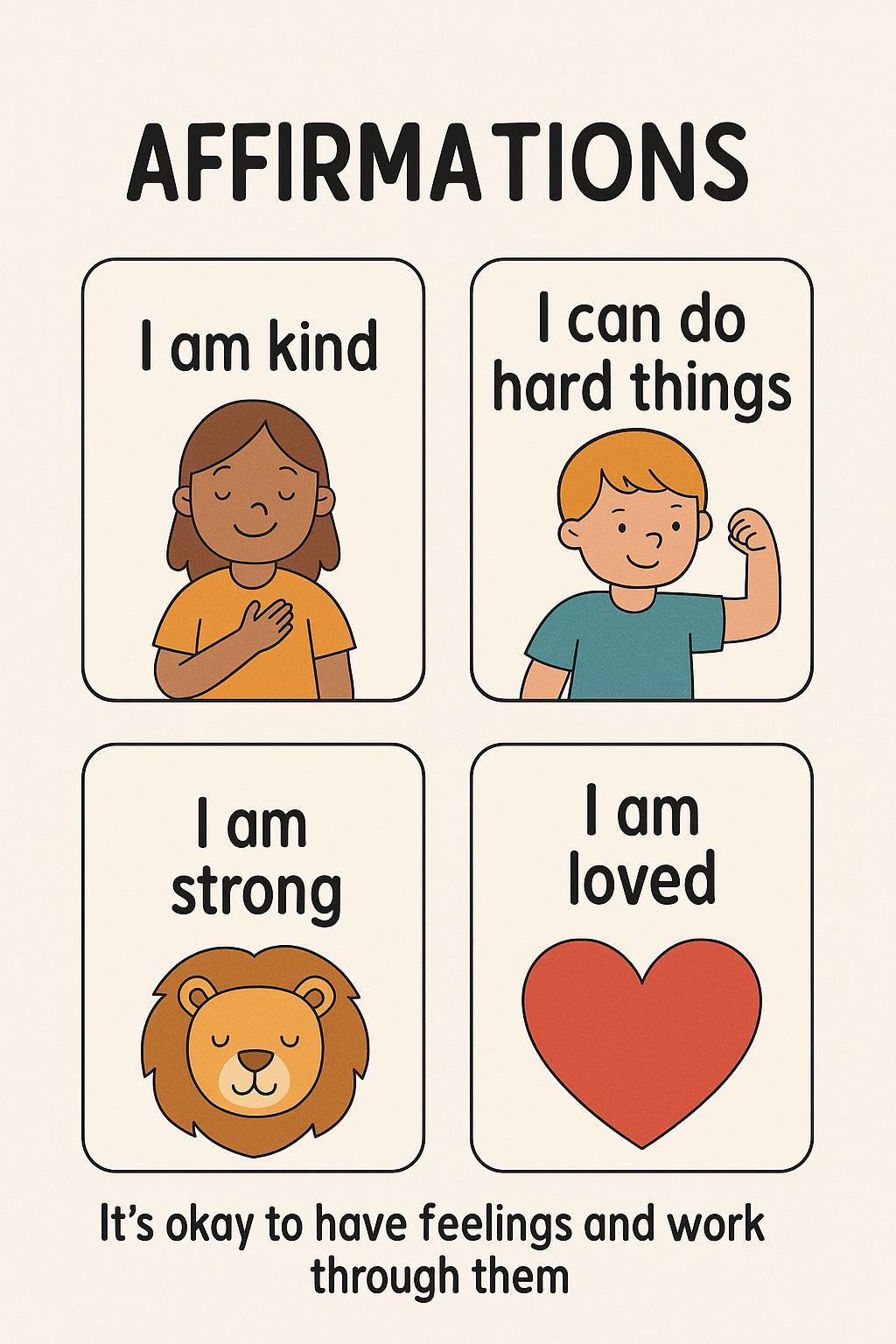 Calm Corner Kit: Toddler Emotion Chart & Calm Down Cards (printable PDF ...