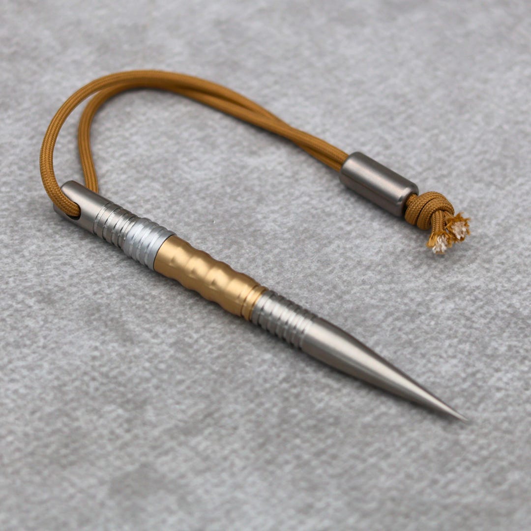 Triple Metal Marlin Spike, Brass, Titanium and Aluminum One of Kind ...