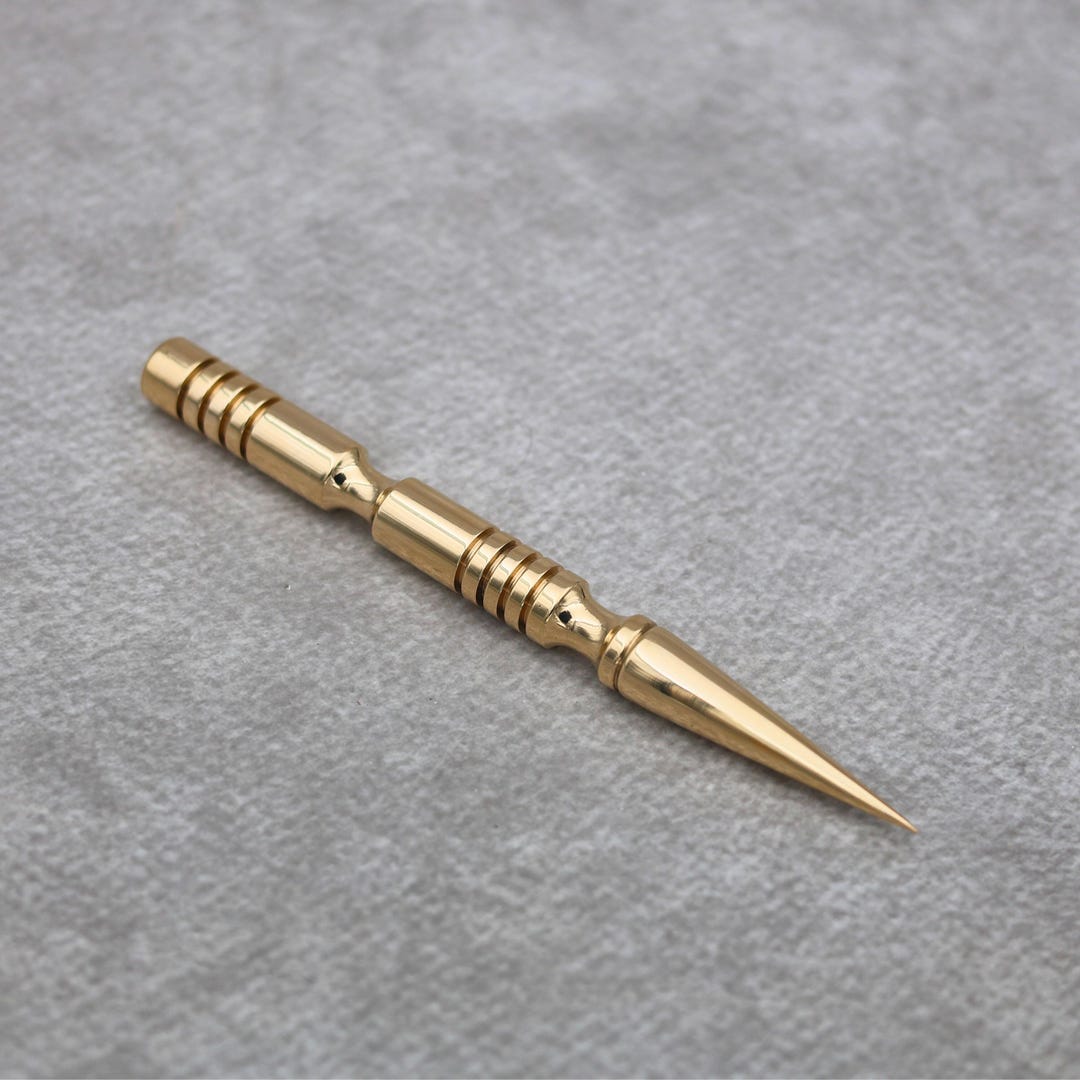Premium Brass Marlin Spike EDC Tool for Trekking Outdoor Enthusiasts ...