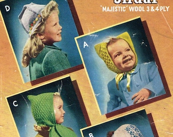 Vintage Angora Tams 1960s Hat Pattern Vintage Knitting - Etsy