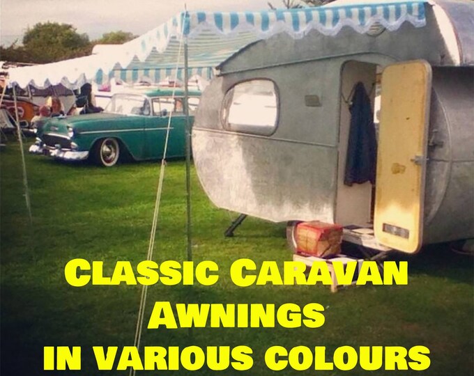 Retro Deckchair Awning Sun Canopy for Vintage Campervan or Classic ...