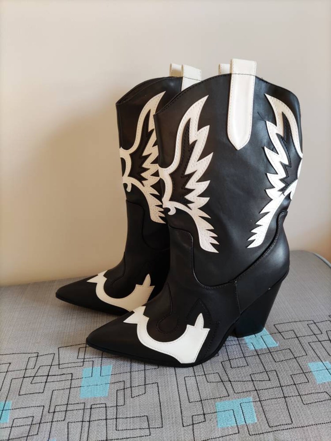 Ladies High Heel Country Cowboy Boots LARGE SIZE - Etsy