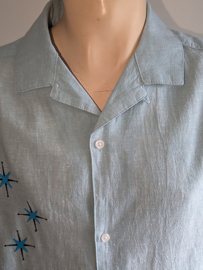 Custom Repro Rockabilly Atomic Pattern Mid-century Style Mens - Etsy