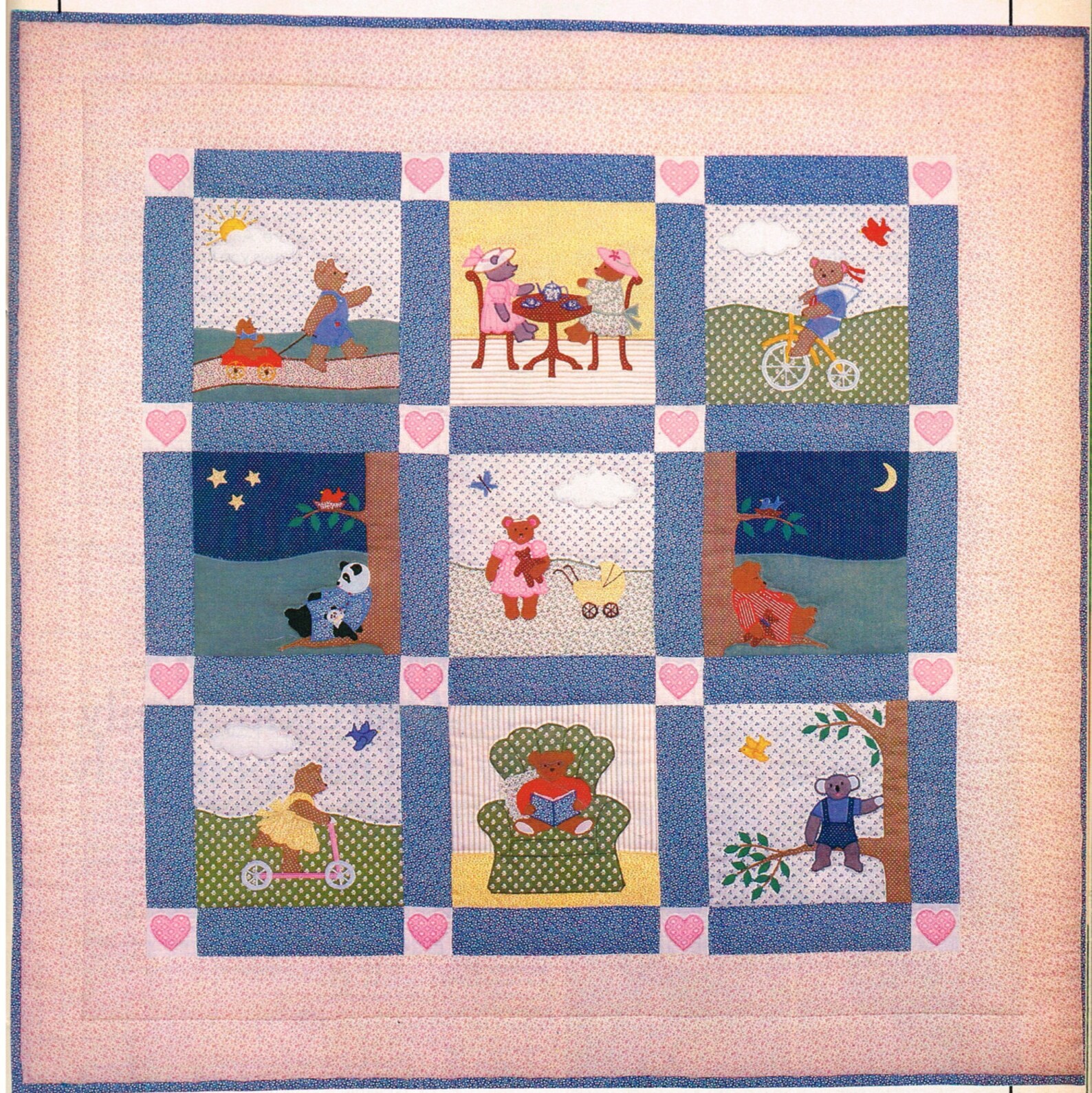 How to Make a Storytime Teddy Bear Children's Quilt PDF - Etsy