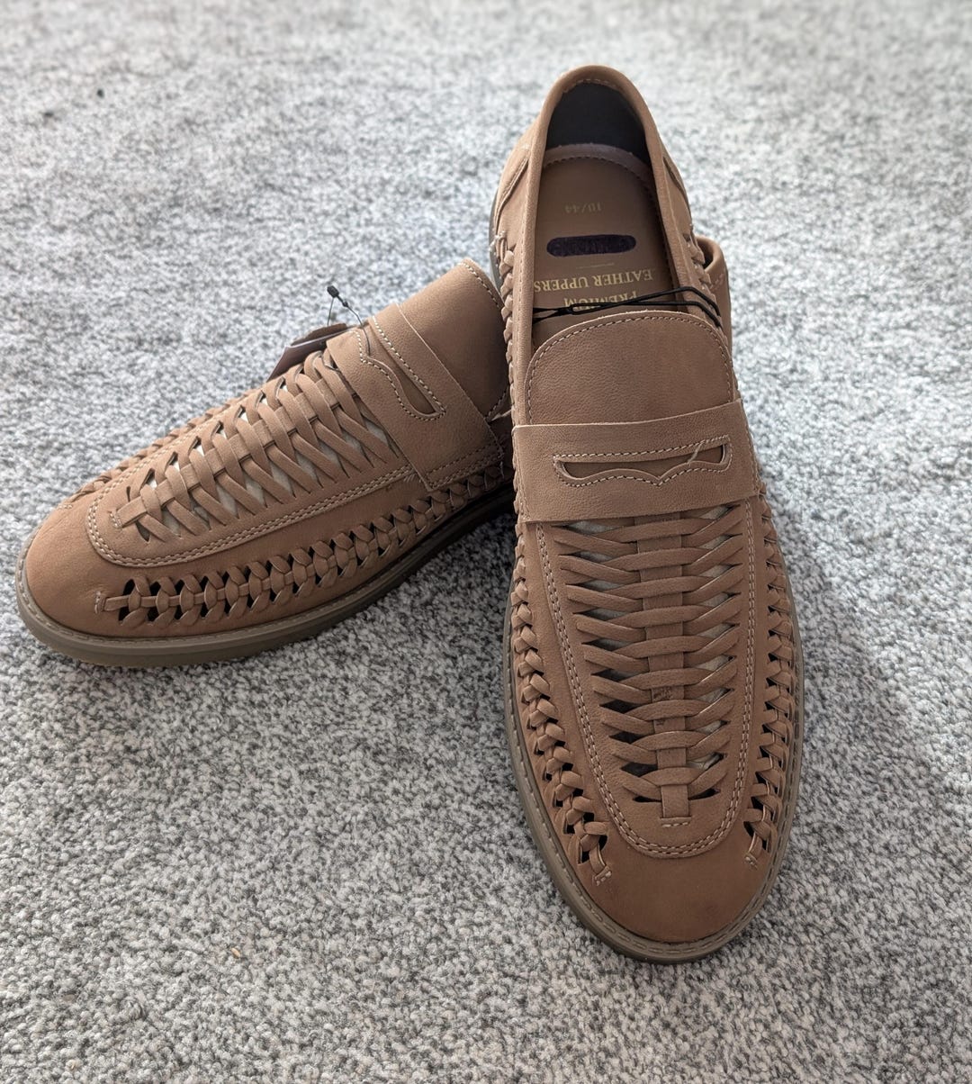 Classic Mens Vintage 50s Style Smart Rockabilly Penny Loafer Slip on ...