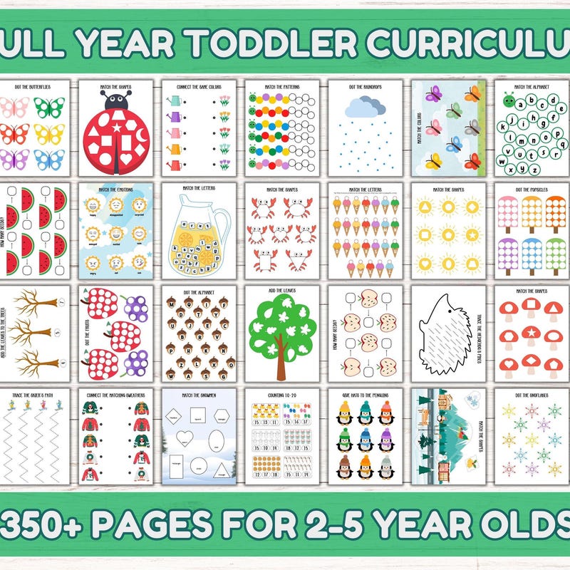 1 Year Old Learning Plans - Etsy UK