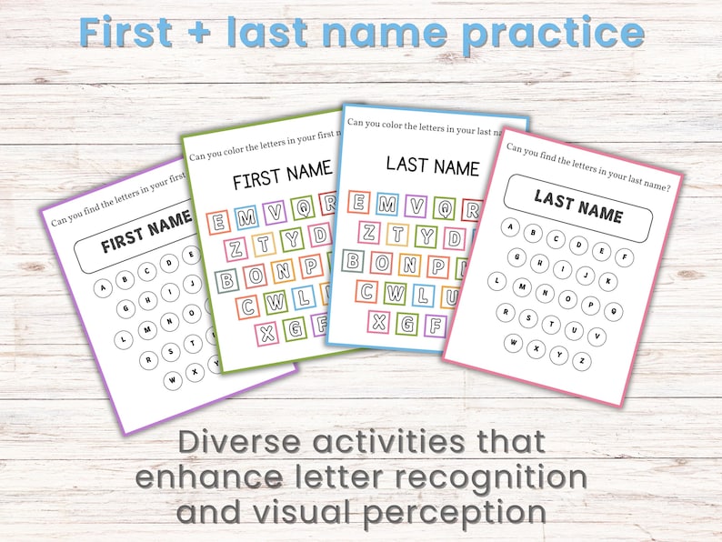 Editable Name Tracing Worksheets Pack: Preschool Name Practice (canva ...