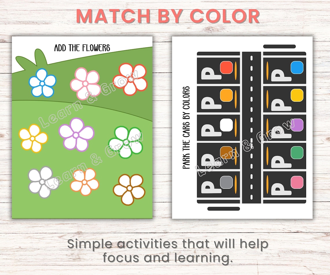 Toddler Learning Colors Binder: 30 Hands-on Activities (printable ...