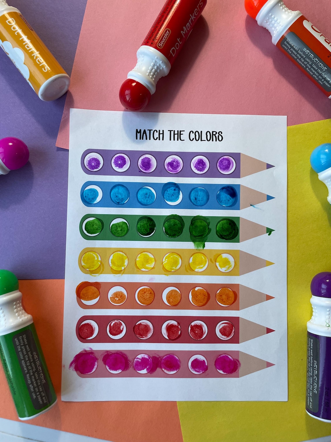 Toddler Learning Colors Binder: 30 Hands-on Activities (printable ...