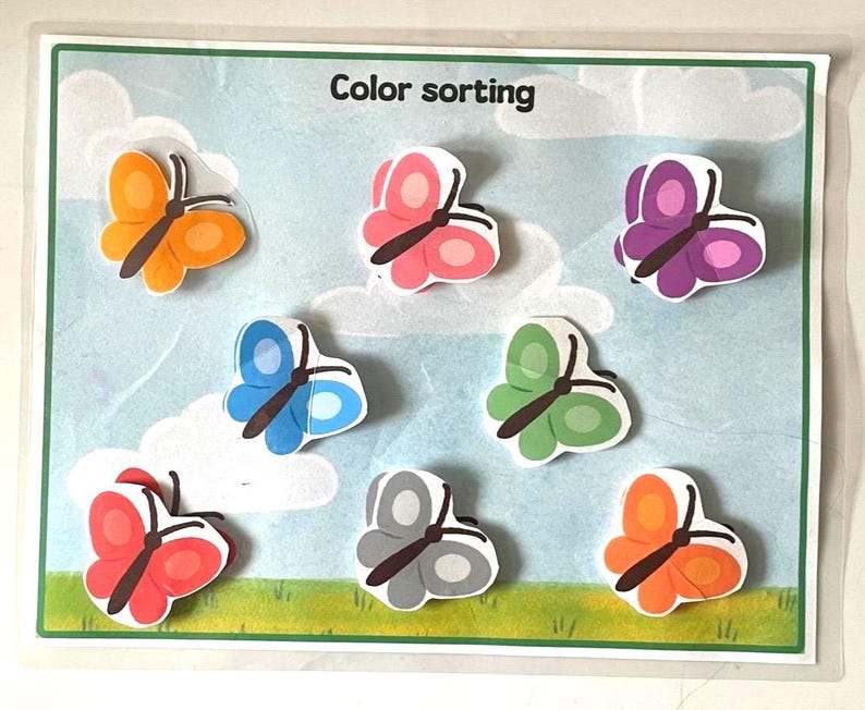 Color Matching Activity: Flowers & Butterflies - Toddler Learning ...