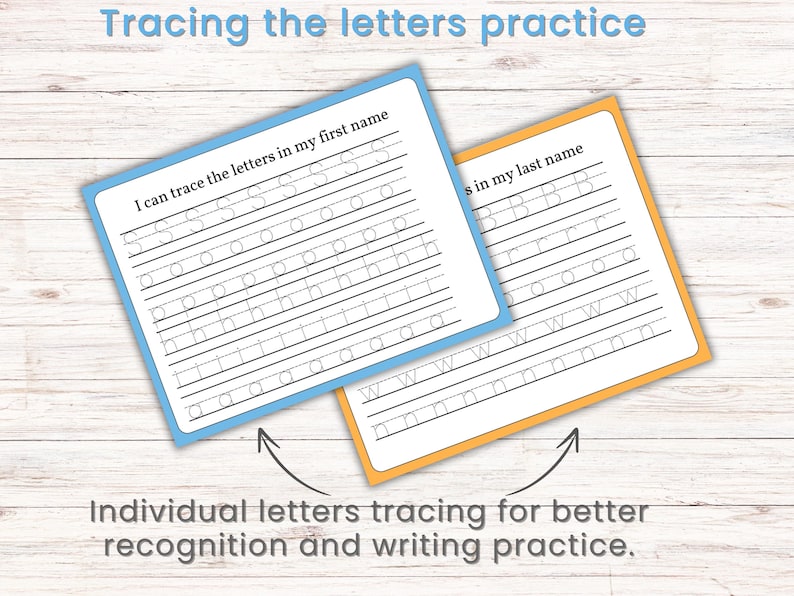 Personalized Name Tracing Worksheets: Preschool Handwriting Learning ...