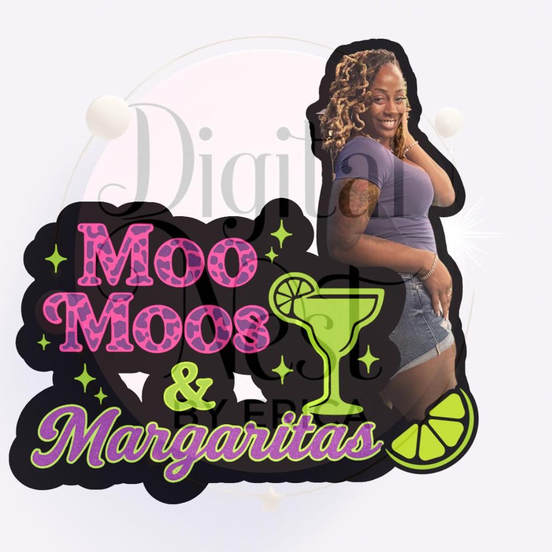 Editable Moo Moos and Margaritas Party Cup Design / Canva Edible ...