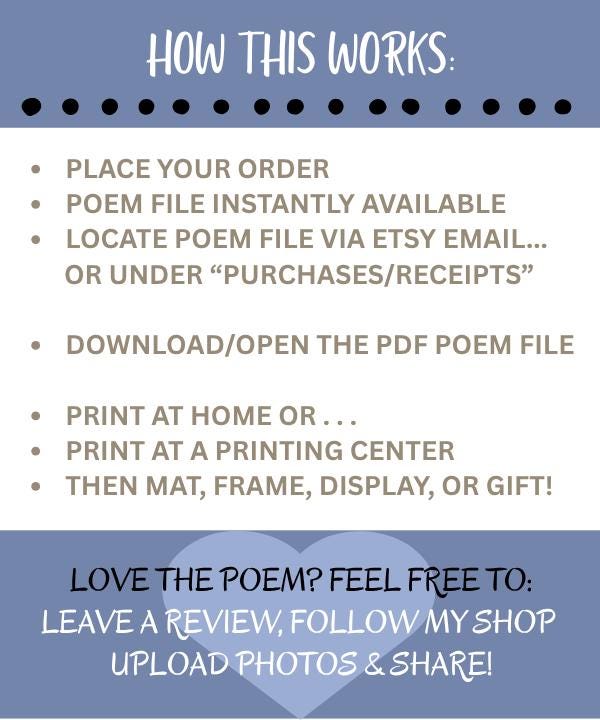 PRINTABLE GRIEF POEM to You Who Grieves Gift Print Someone Grieving a ...