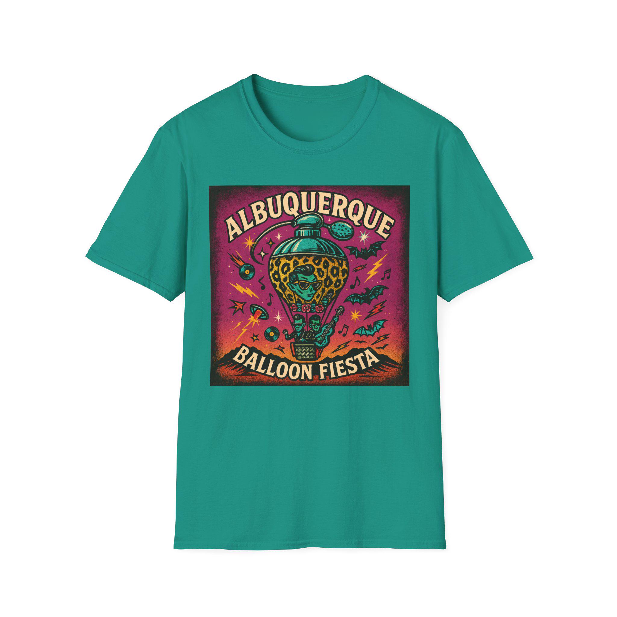 Albuquerque Balloon Fiesta T-shirt - Retro Rockabilly Graphic Tee ...