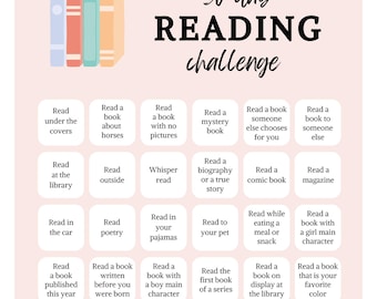 30-day Reading Challenge Printable, Daily Book Tracker, Reading ...