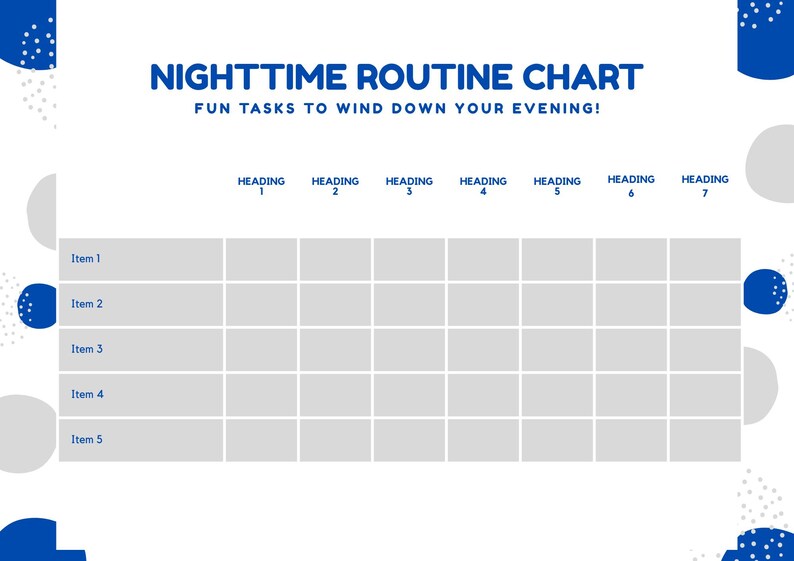 Printable Morning & Bedtime Routine Charts for Kids – Visual Schedule ...