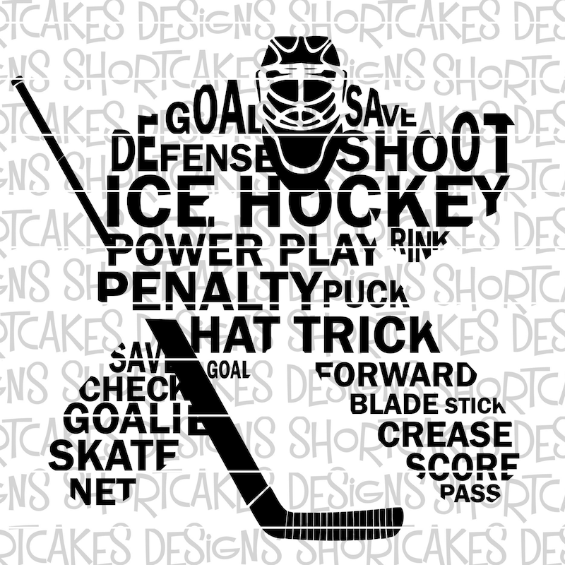 Hockey Goalie Svg - Etsy